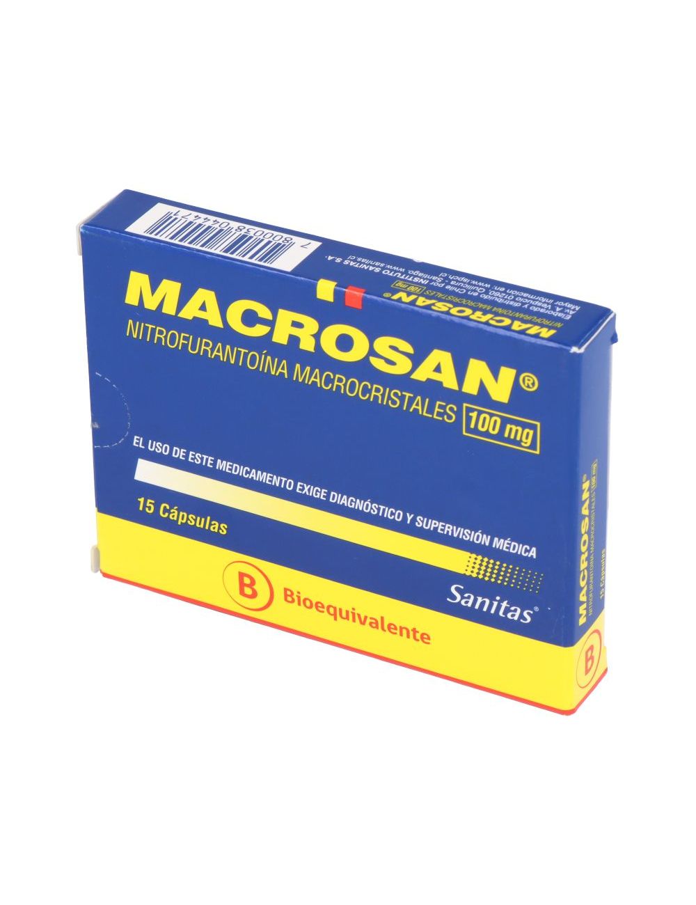 Precio Macrosan 100 mg 15 Cápsulas | Farmalisto CL