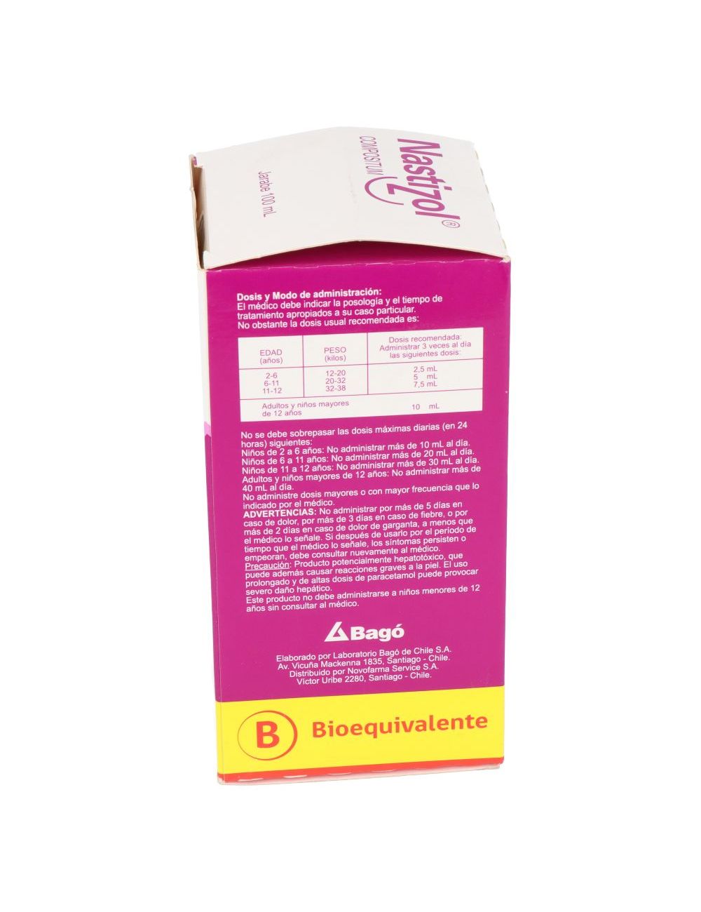 NASTIZOL COMPOSITUM JARABE 100ML BAGO