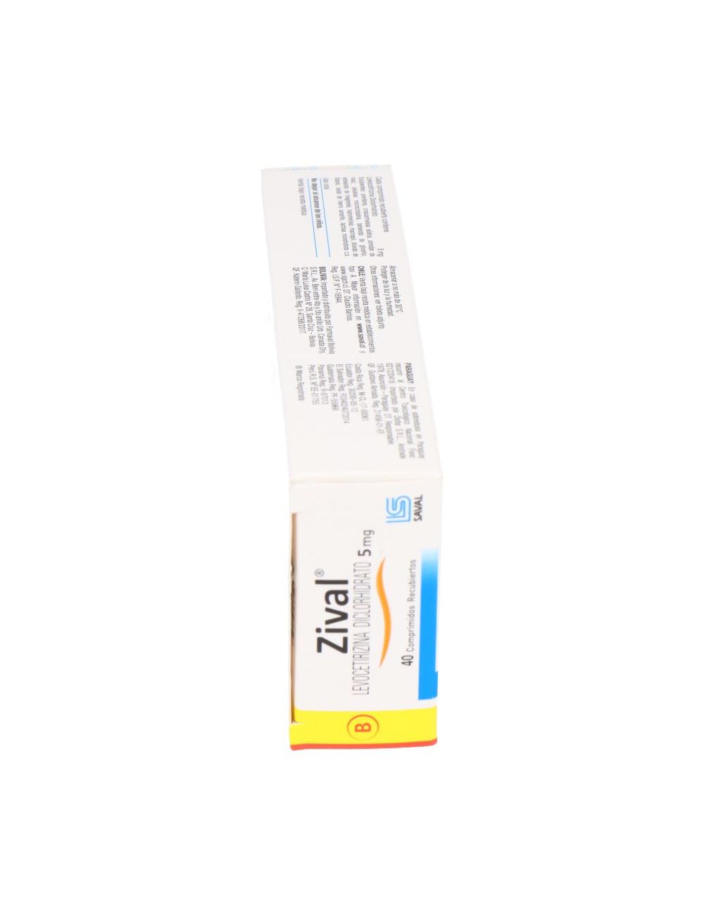 Precio Zival 5 mg 40 Comprimidos | Farmalisto CL