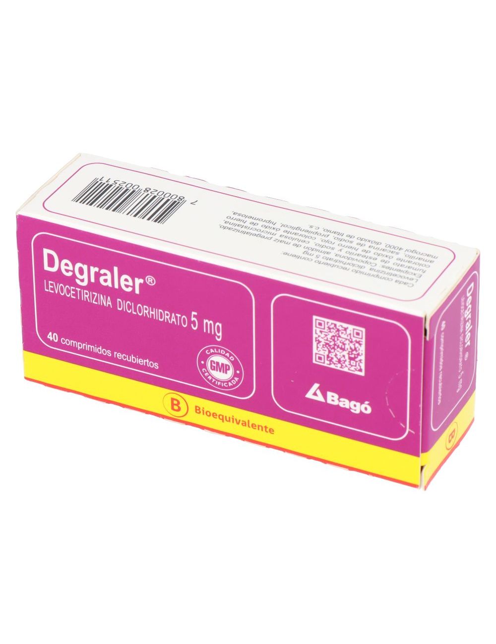 Precio Degraler 5 mg 40 Comprimidos | Farmalisto CL