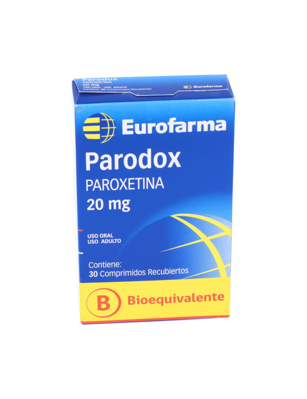 PAROXETINA PARODOX 20 MG 30 COMPRIMIDOS RECUBIERTOS BIOEQUIVALENTE ...