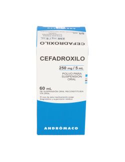 Precio Cefadroxilo 250 mg/5 mL Suspension 60 mL | Farmalisto CL