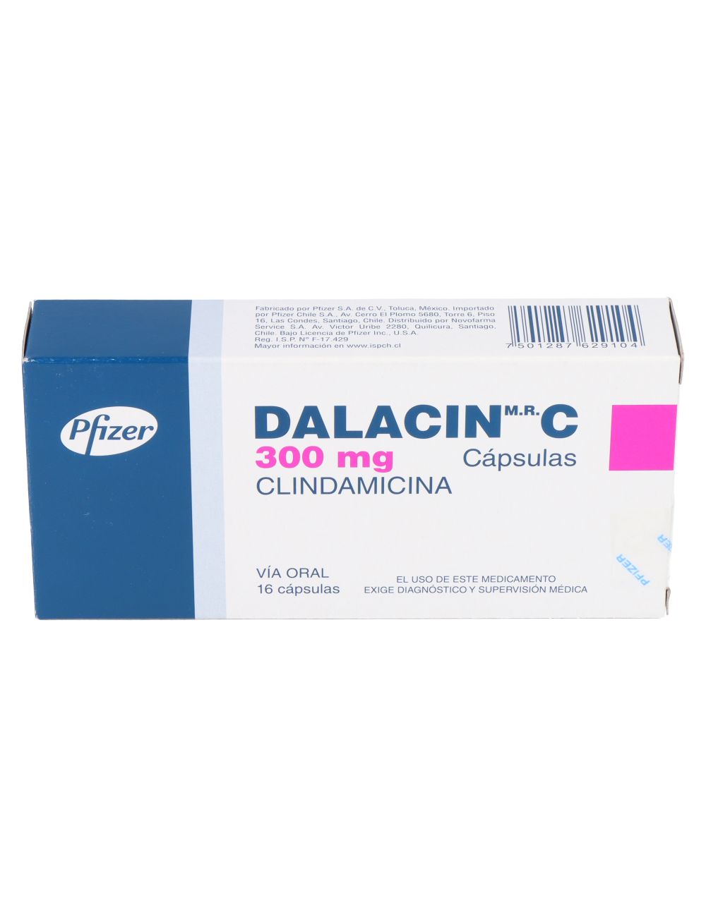DALACIN- C CLINDAMICINA 300MG 16 CAPSULAS LAB. PFIZER