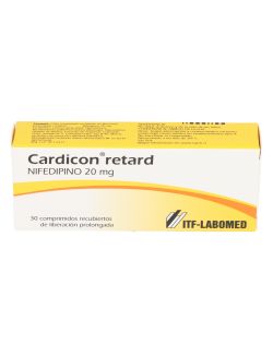 CARDICON RETARD NIFEDIPINO 20 MG 30 COMPRIMIDOS RECUBIERTOS ITF-LABOMED