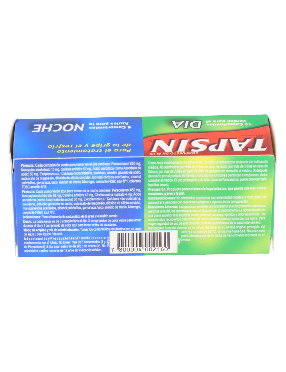 Precio Tapsin Compuesto DN 18 Comprimidos | Farmalisto CL