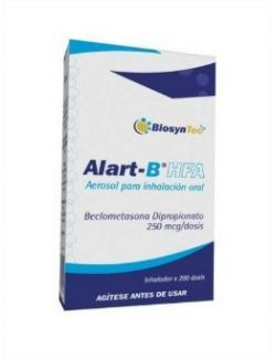 BECLOMETASONA 250 MCG ALART-B HFA INHALADOR BUCAL 200 DOSIS BIOSYNTEC