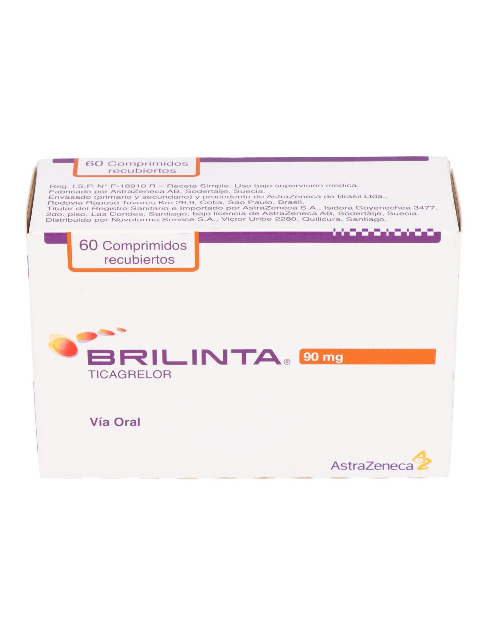 BRILINTA COM. 90MG.60 ASTRAZENECA
