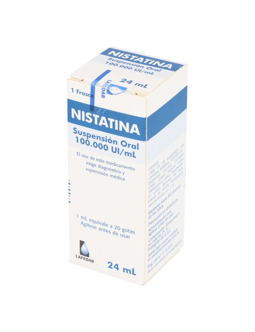 Nistatina 100 000 Ui Ml Suspensión Oral 24 Ml Lafedar