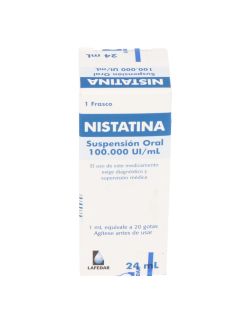NISTATINA 100.000 UI/ML SUSPENSIÓN ORAL 24 ML LAFEDAR