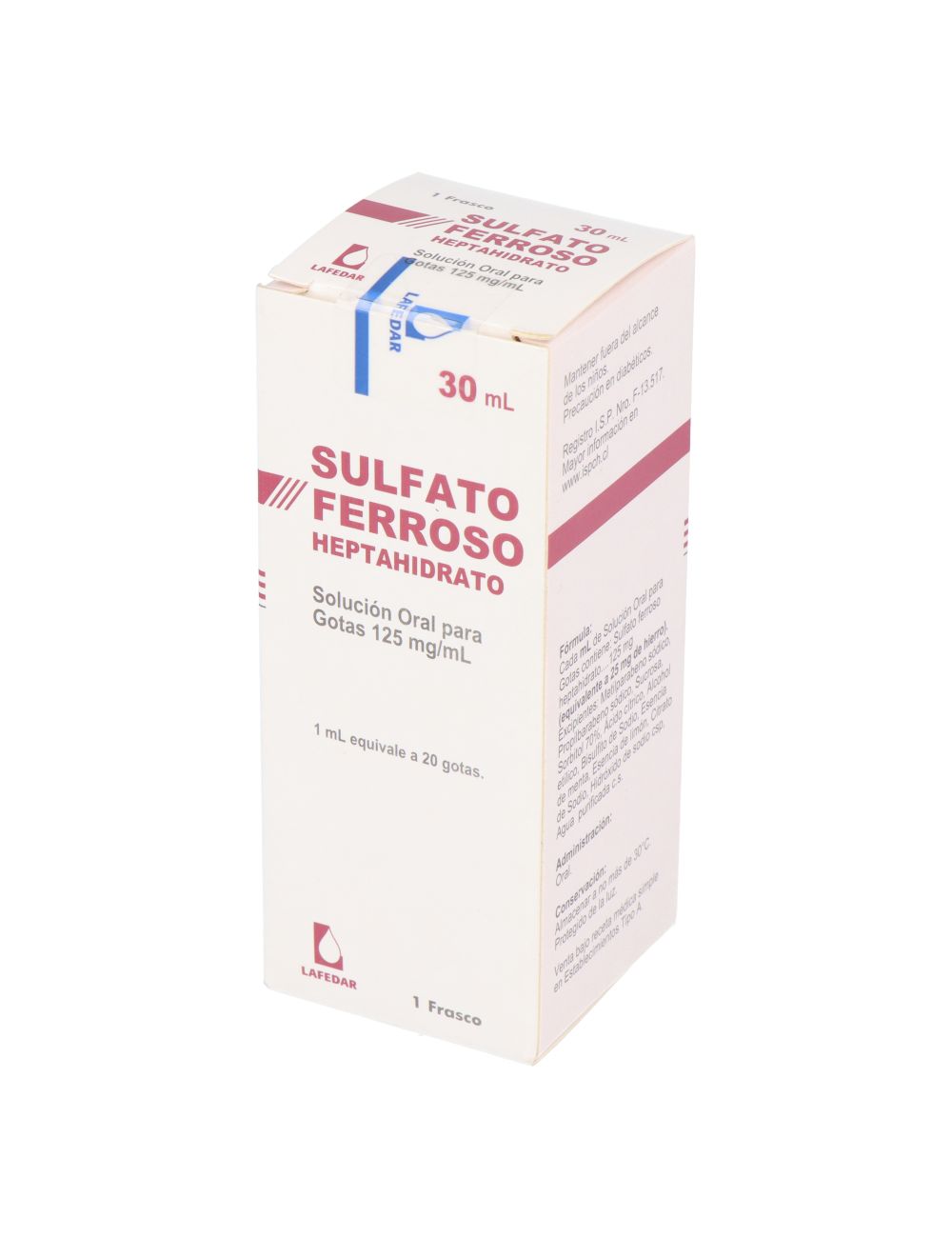 Precio Sulfato Ferroso 125 mg/mL Gotas Oral 30 mL | Farmalisto CL