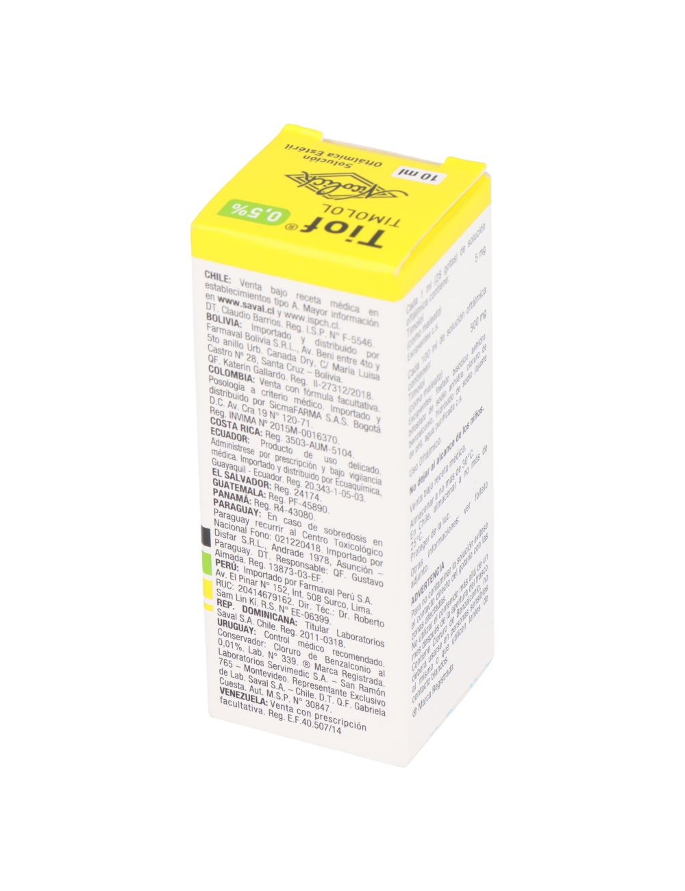 Precio Tiof 0.5% Solucion Oftalmica 10 mL | Farmalisto CL