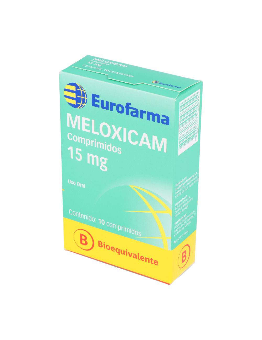MELOXICAM 15MG 10 COMPRIMIDOS BIOEQUIVALENTE EUROFARMA