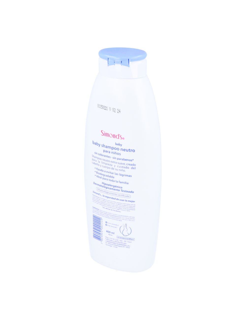 Precio Shampoo Simonds Baby Hipoalergenico 400 mL | Farmalisto CL