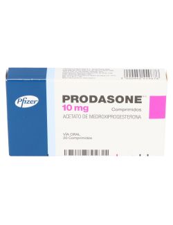 MEDROXIPROGESTERONA PRODASONE 10 MG 20 COMPRIMIDOS PFIZER CENABAST