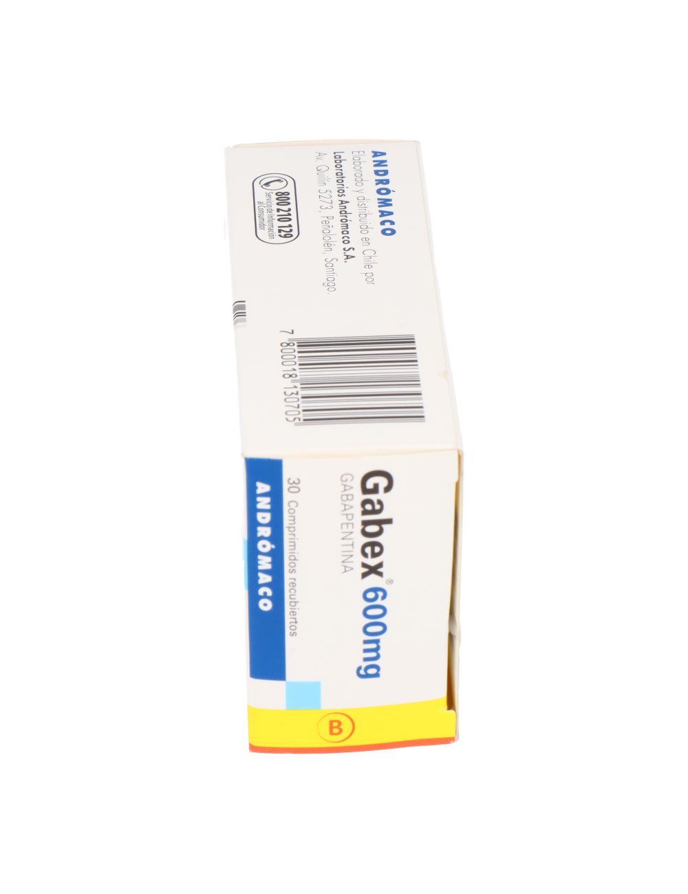 Precio Gabepentina Gabex 600 mg 30 Comprimidos | Farmalisto CL