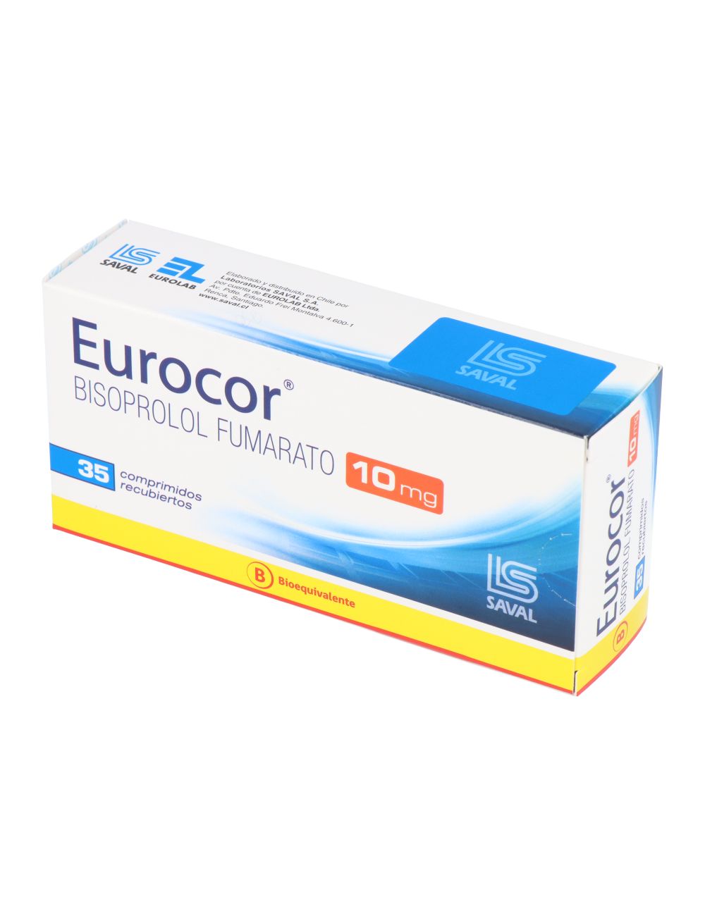 BISOPROLOL FUMARATO EUROCOR 10 MG 35 COMPRIMIDOS RECUBIERTOS ...