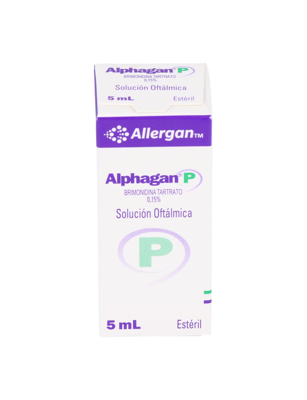 BRIMONIDINA TARTRATO 0.15% ALPHAGAN P SOLUCION OFTALMICA 5ML ALLERGAN ...