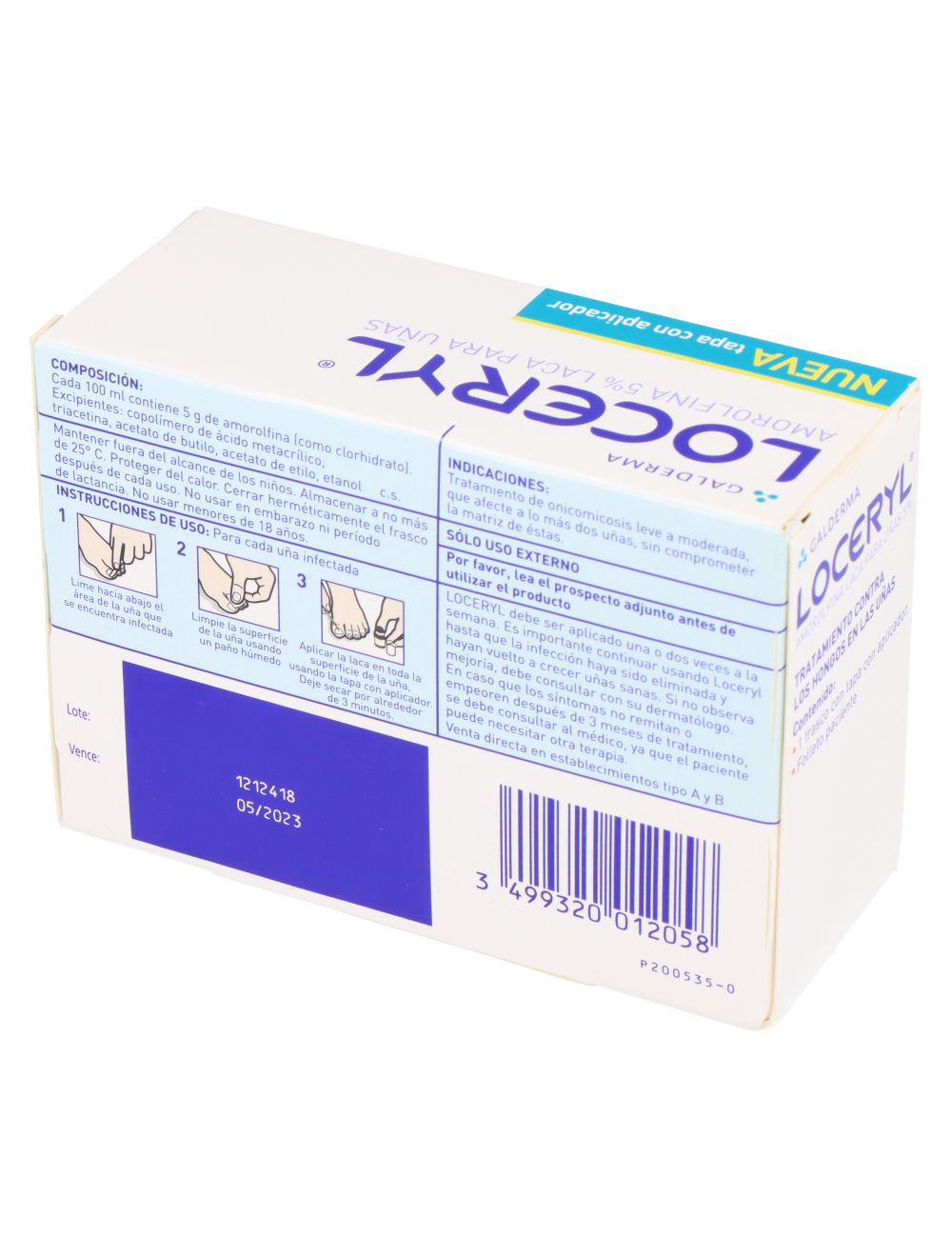 LOCERYL 5% AMOROLFINA LACA PARA UÑAS 1.25ML LAB. GALDERMA