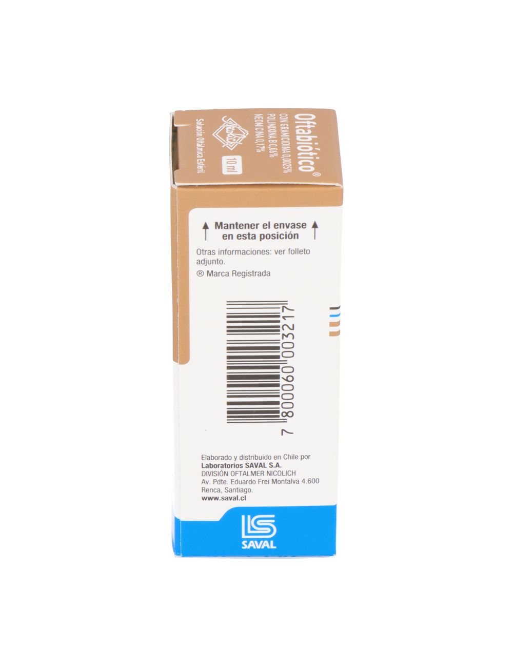 OFTABIOTICO SOLUCIÓN OFTÁLMICA 10 ML SAVAL