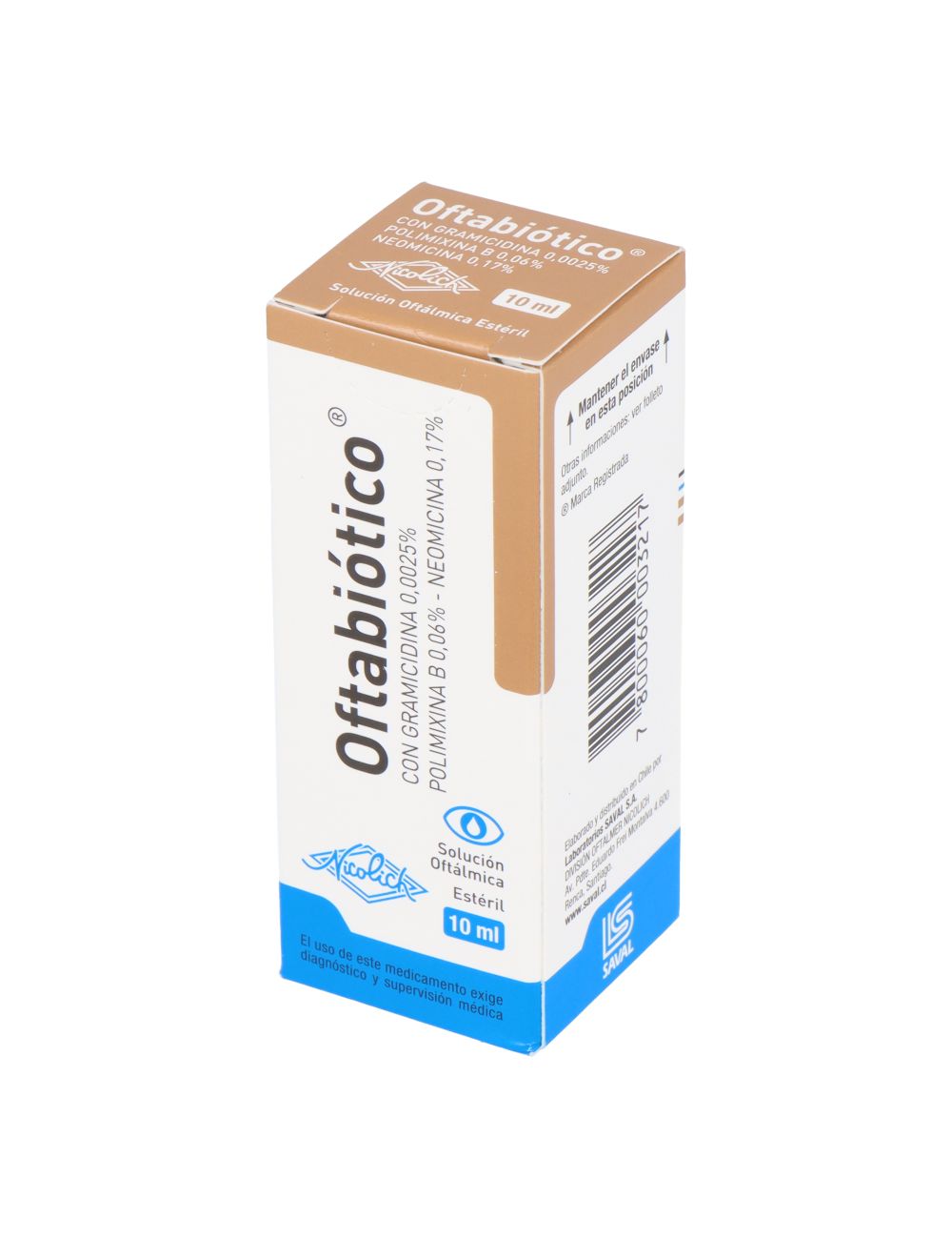 OFTABIOTICO SOLUCIÓN OFTÁLMICA 10 ML SAVAL