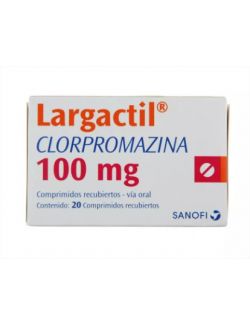 LARGACTIL CLORPROMAZINA 100 MG 20 COMPRIMIDOS RECUBIERTOS LAB.SANOFI