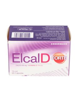 ELCAL D FORTE CALCIO 450MG / VITAMINA D 175U.I. 60 CAPSULAS LAB. ANDROMACO