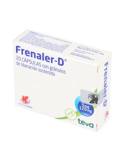 FRENALER-D LORATADINA 5MG PSEUDOEFEDRINA 120MG 20CAPSULA CON GRANULOS DE LIBERACION SOSTENIDA ...