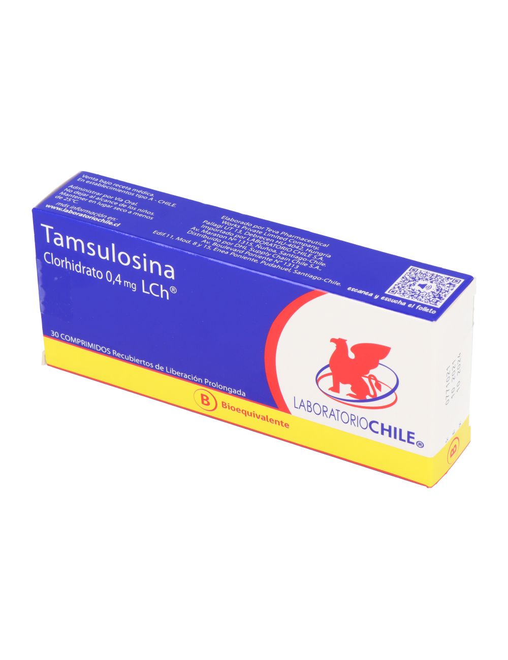 TAMSULOSINA 0.4MG.30 COMPRIMIDOS RECUBIERTOS LIBERACION PROLONGADA ...