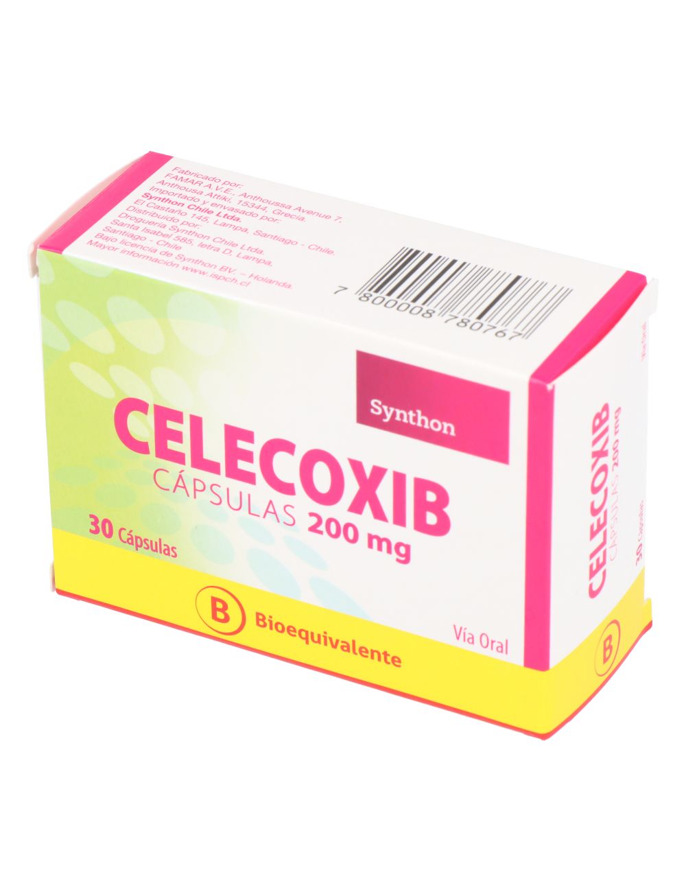CELECOXIB 200 MG X 30CAPSULAS BIOEQUIVALENTE LAB. SYNTON