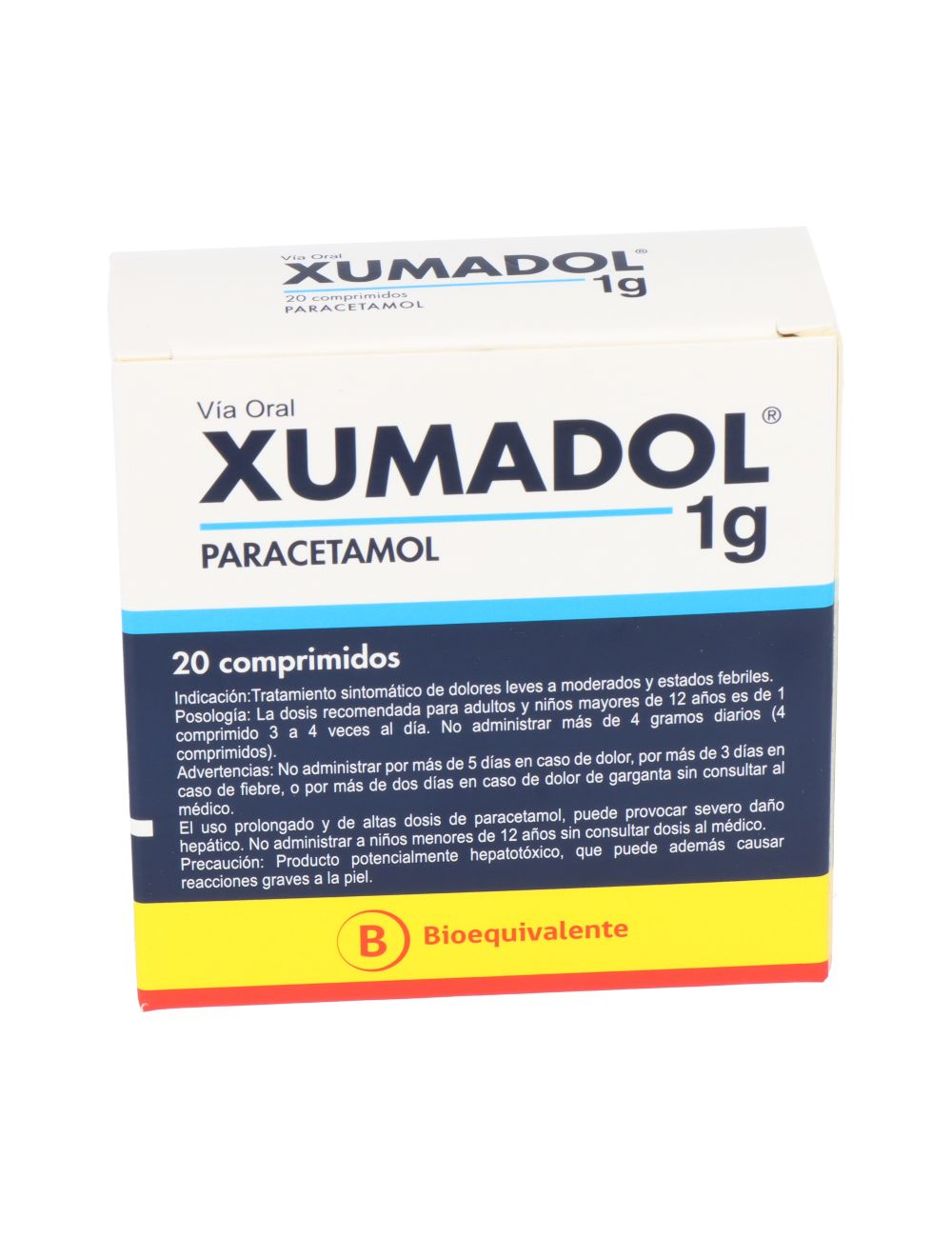 Precio Xumadol 1 g 20 Comprimidos | Farmalisto CL