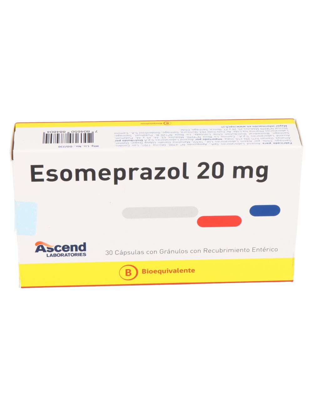 ESOMEPRAZOL 20MG 30 CAPSULAS CON GRANULOS CON RECUBRIMIENTO ENTERICO ...
