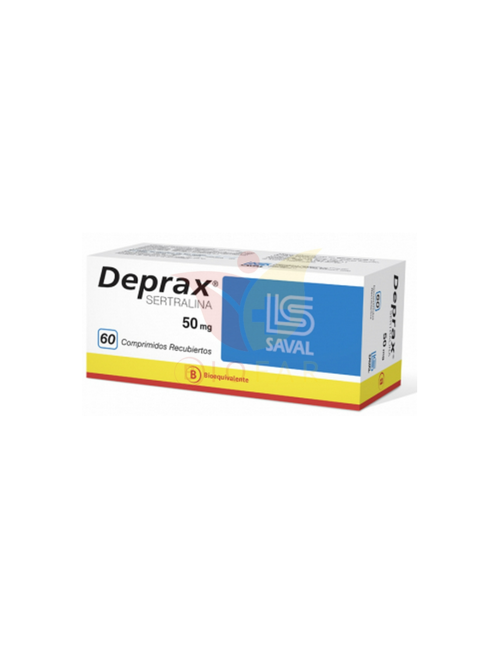 Precio Deprax 50 mg Sertralina 30 Comprimidos | Farmalisto CL