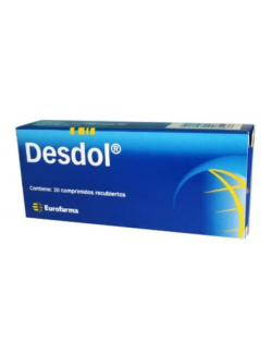 DESDOL PARACETAMOL CLORZOXAZONA 20 COMPRIMIDOS LAB.EUROFARMA.