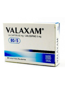 VALAXAM VALSARTAN AMLODIPINO 80/5 MG 30 COMPRIMIDOS RECUBIERTOS SAVAL ...