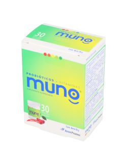 MUNO PROBIOTICOS + VITAMINAS 30 COMPRIMIDOS MASTICABLES AXON PHARMA