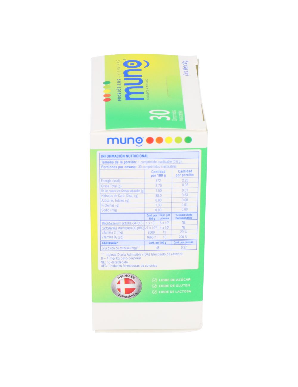 MUNO PROBIOTICOS + VITAMINAS 30 COMPRIMIDOS MASTICABLES AXON PHARMA