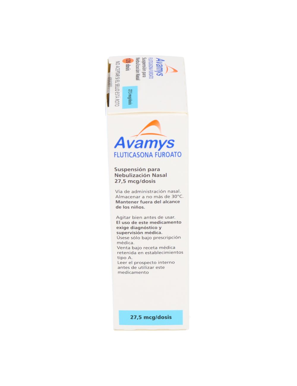 AVAMYS FLUTICASONA FUROATO SUSPENSIÓN PARA NEBULIZACION NASAL 27.5 MCG ...