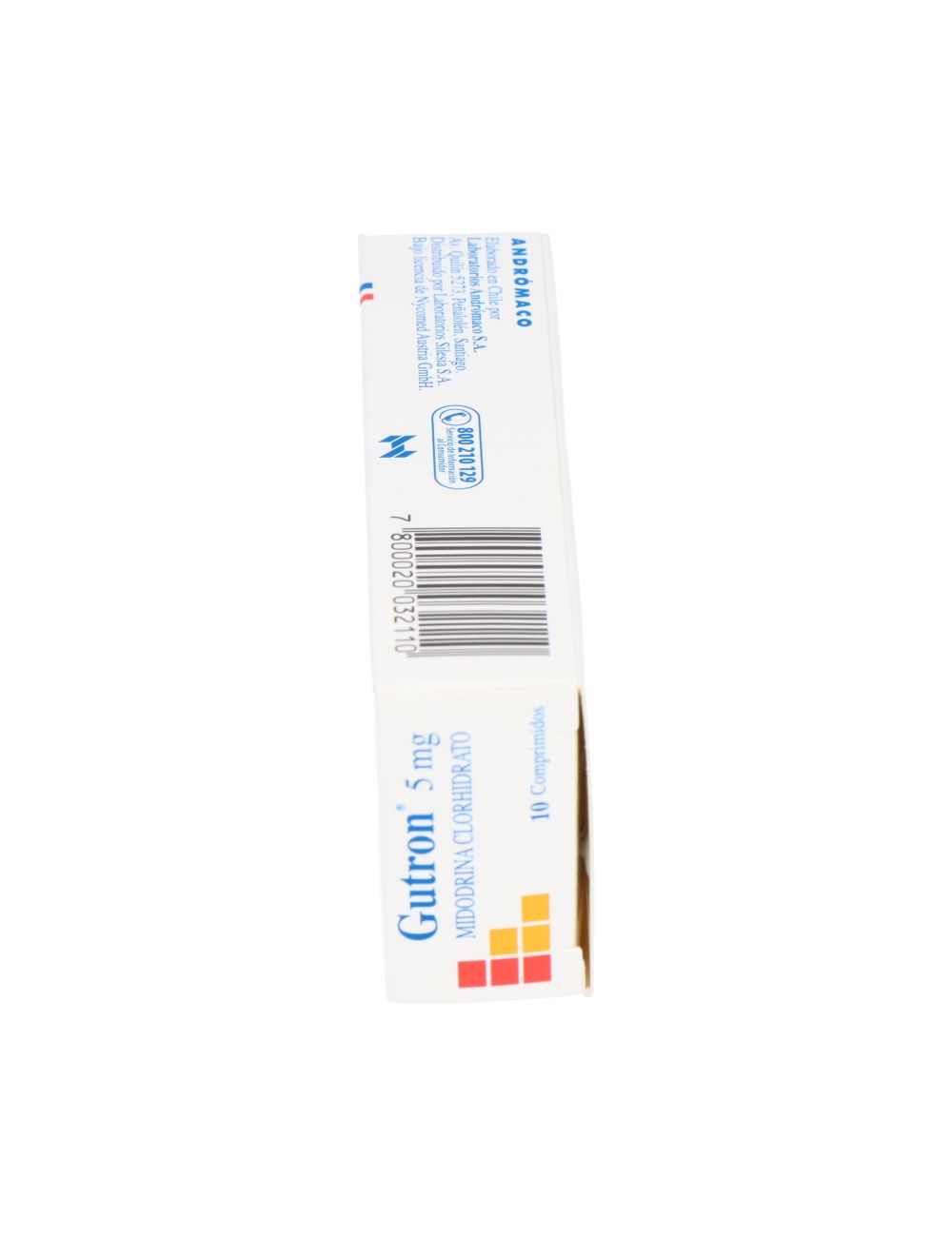 GUTRON MIDODRINA 5 MG 10 COMPRIMIDOS LAB. ANDROMACO