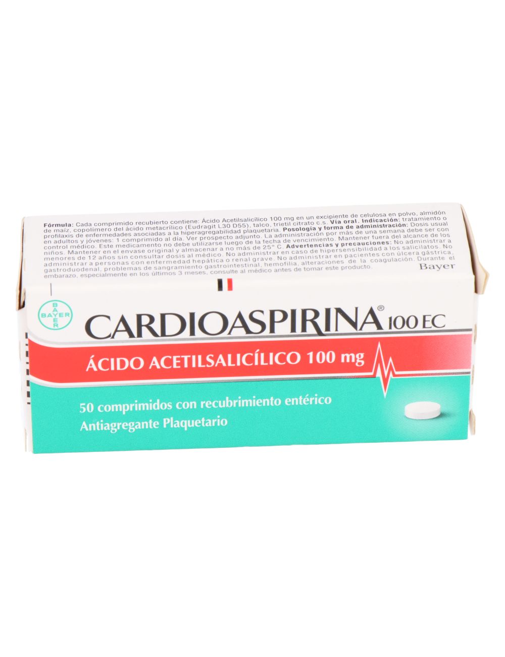 CARDIOASPIRINA 100 EC 100 MG 50 COMPRIMIDOS BAYER