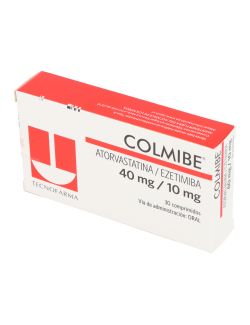 COLMIBE ATORVASTATINA 40MG / EZETIMIBA 10MG. 30 COMPRIMIDOS LAB. TECNOFARMA