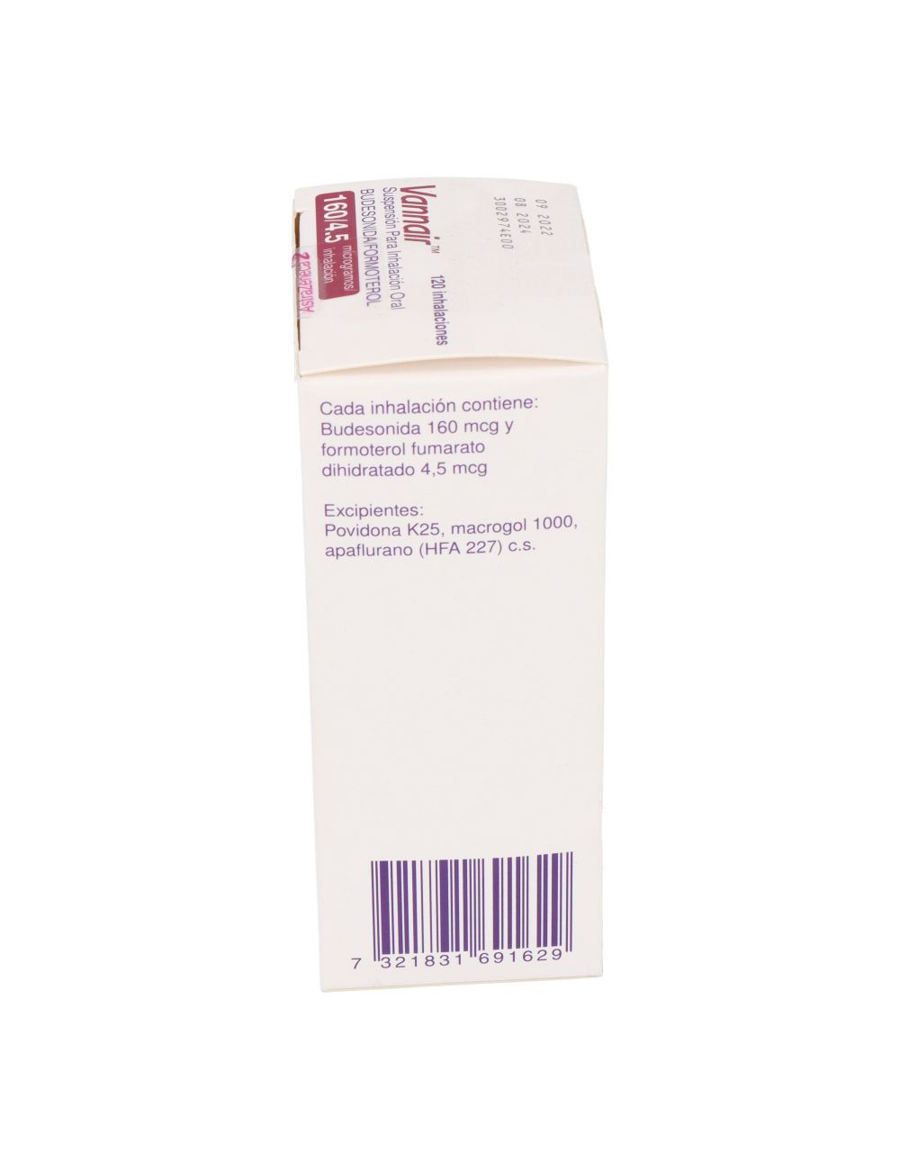 VANNAIR 160/4.5 MCG BUDESINIDA FORMOTEROL SUSPENSION PARA INHALACION ...