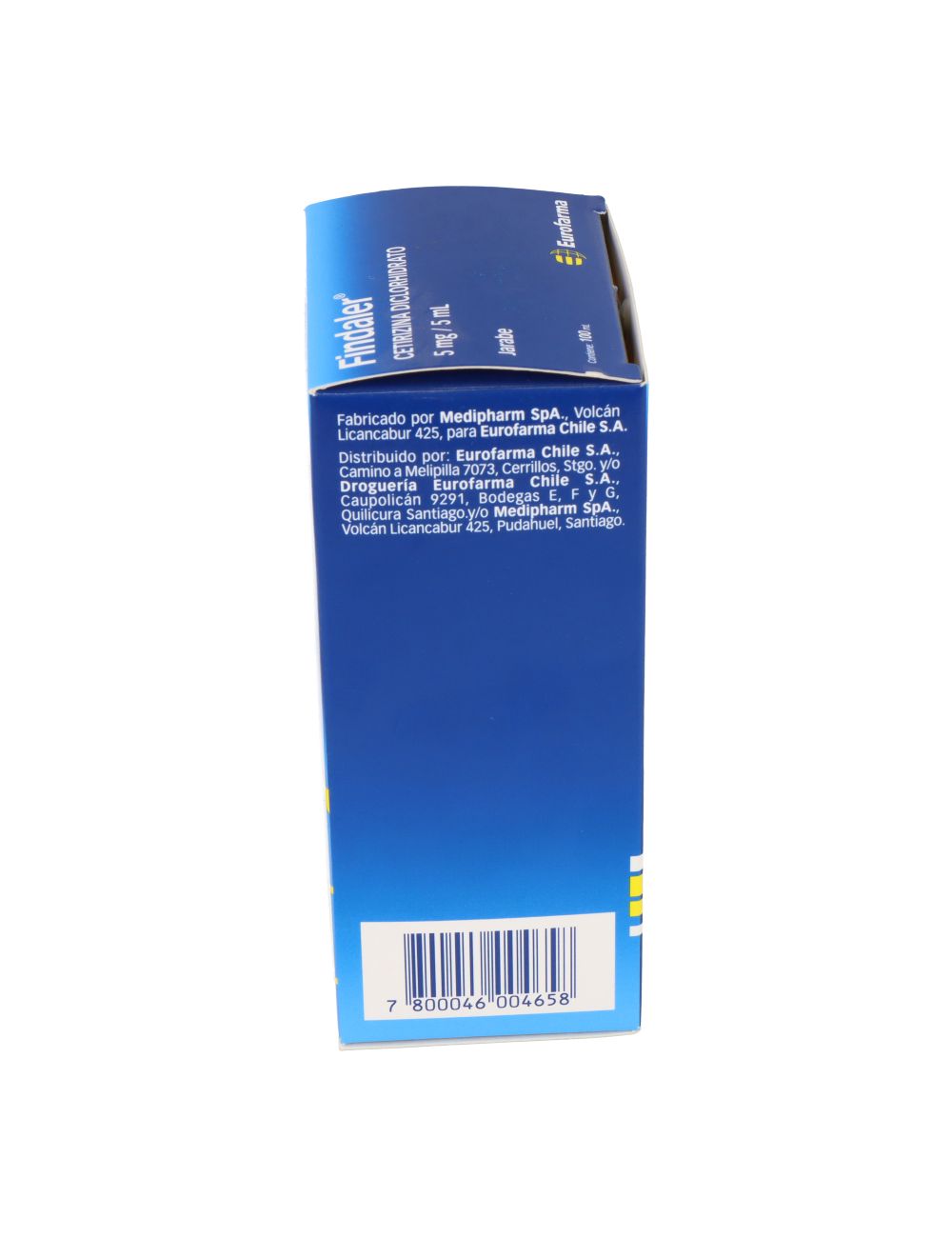 FINDALER CETIRIZINA 5 MG / 5 ML JARABE 100 ML LAB. EUROFARMA