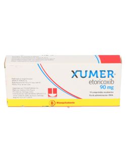 XUMER 90 MG. ETORICOXIB 14 COMPRIMIDOS RECUBIERTOS BIOEQUIVALENTE LAB ...