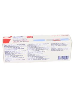 OZEMPIC SEMAGLUTIDA 2 MG/1.5 ML SOLUCION INYECTABLE 1 DISPOSITIVO PRELLENADO + 6 AGUJAS ...