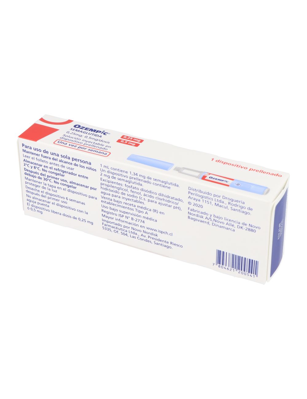 OZEMPIC SEMAGLUTIDA 2 MG/1.5 ML SOLUCION INYECTABLE 1 DISPOSITIVO PRELLENADO + 6 AGUJAS ...