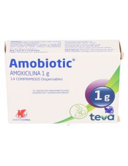 AMOBIOTIC AMOXICILINA 1G 14 COMPRIMIDOS DISPERSABLES LAB.CHILE
