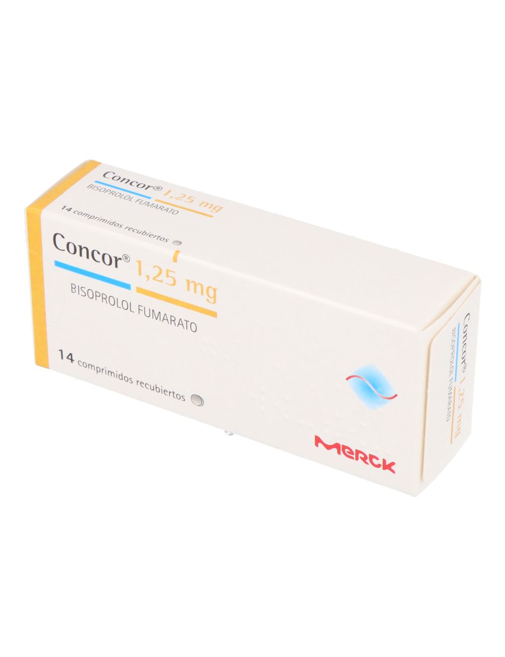 CONCOR BISOPROLOL FUMARATO 1.25 MG 14 COMPRIMIDOS RECUBIERTOS LAB.MERCK ...