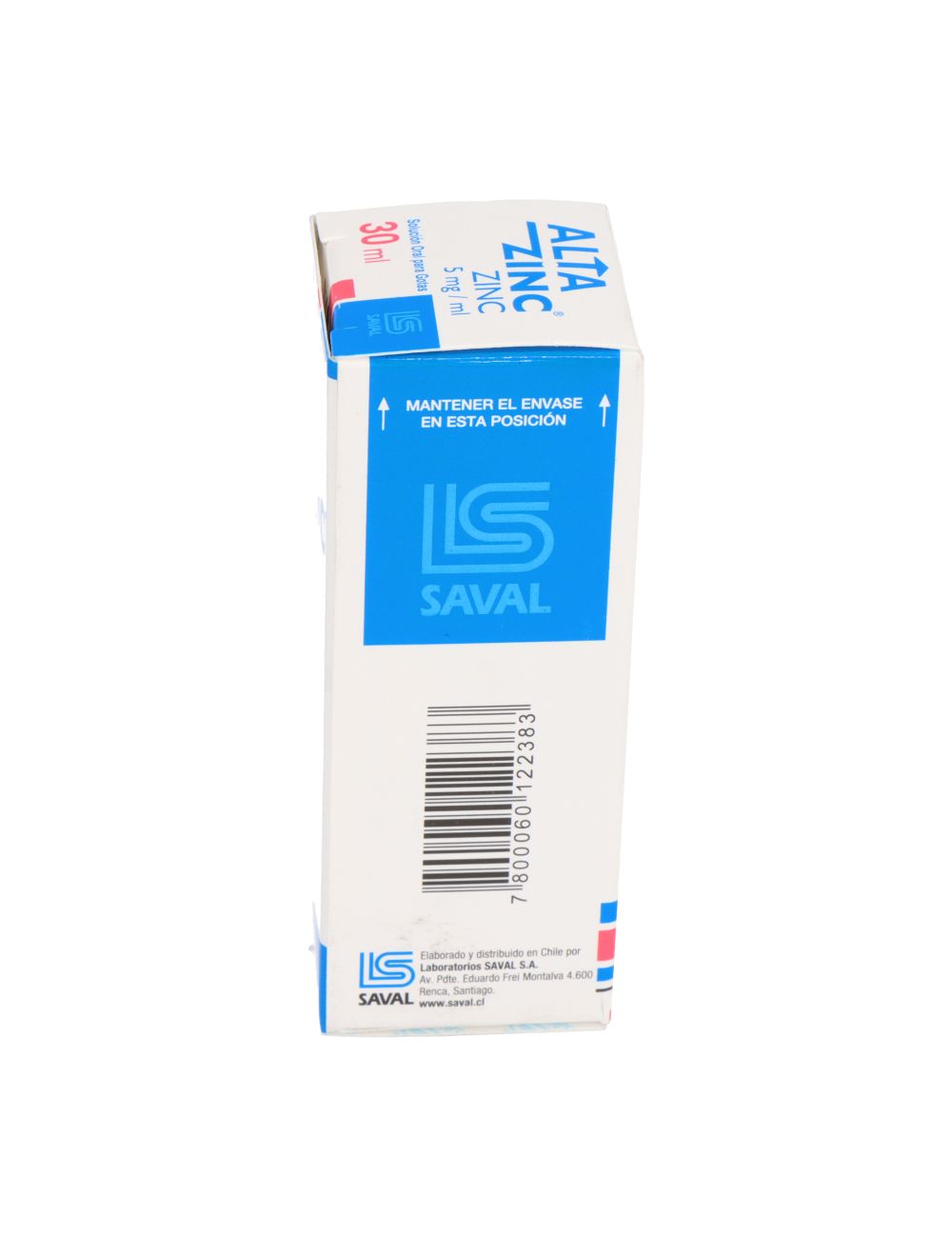 ALTA ZINC ZINC 5MG/ML 30ML SOLUCION ORAL PARA GOTAS LAB. SAVAL