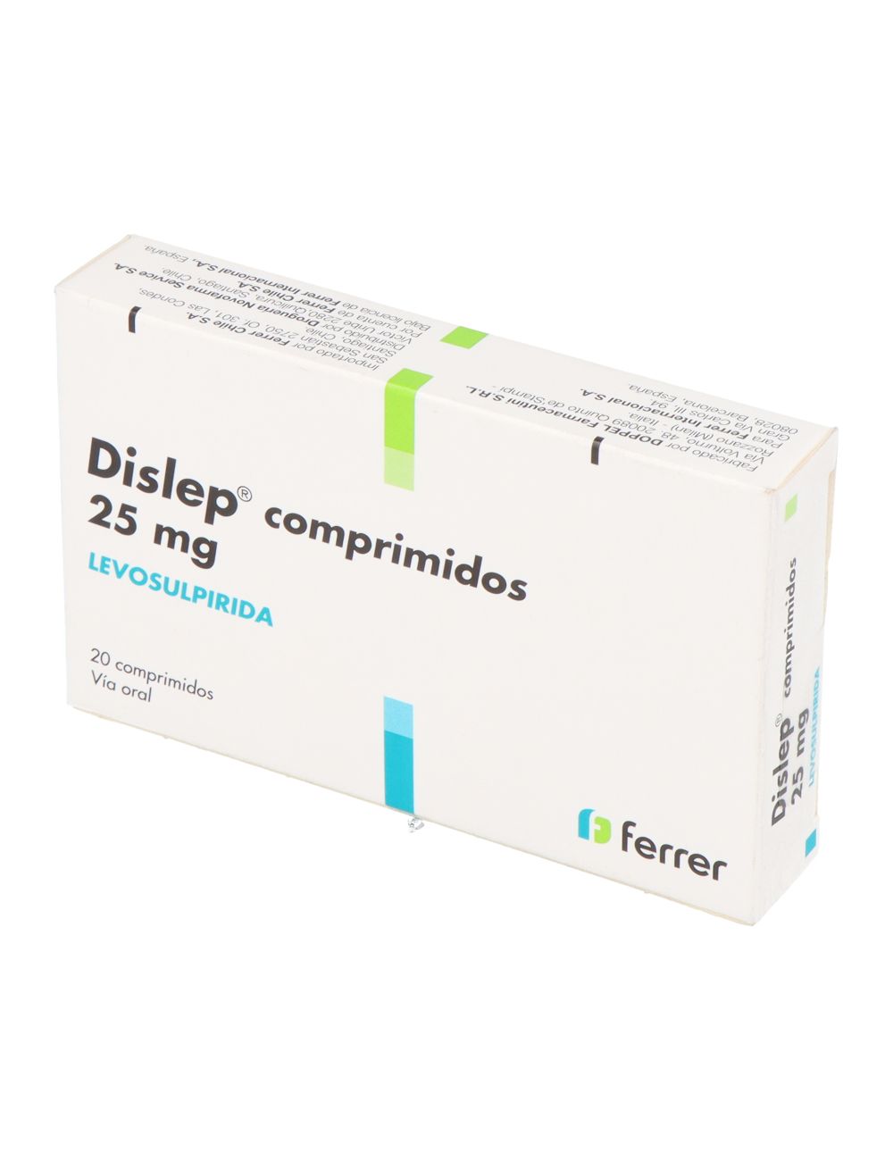 DISLEP LEVOSULPIRIDA 25 MG 20 COMPRIMIDOS LAB.FERRER