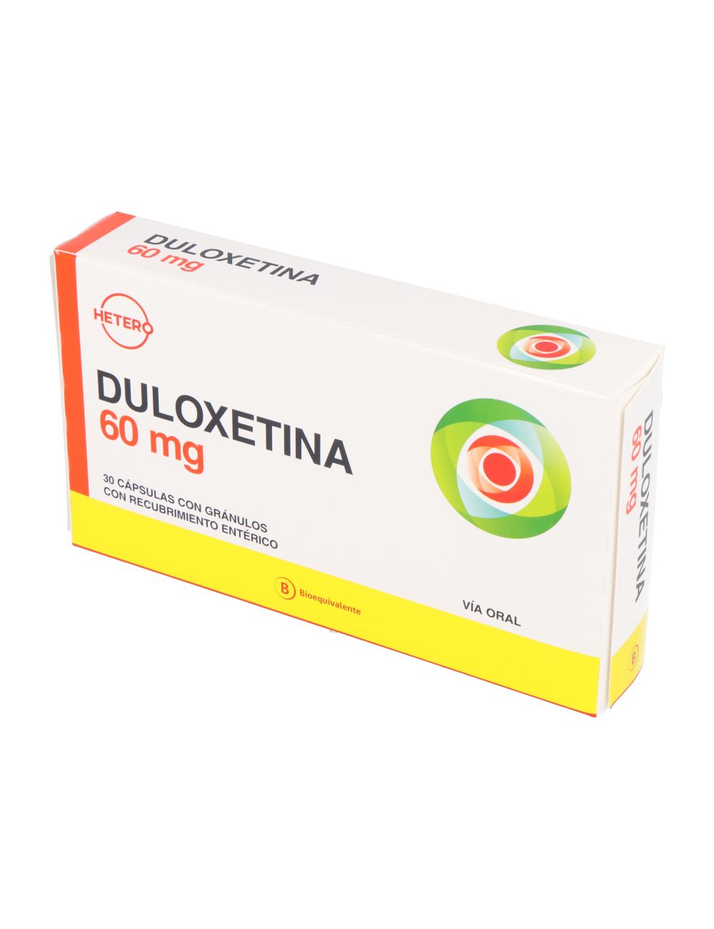 DULOXETINA 60 MG CAPSULAS CON GRANULOS R.E. BIOEQUIVALENTE 30 CAPSULAS ...